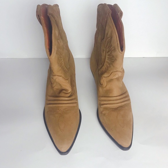 Sabree | Shoes | Sabree Leather Mid Calf Pull On Western Boots | Poshmark